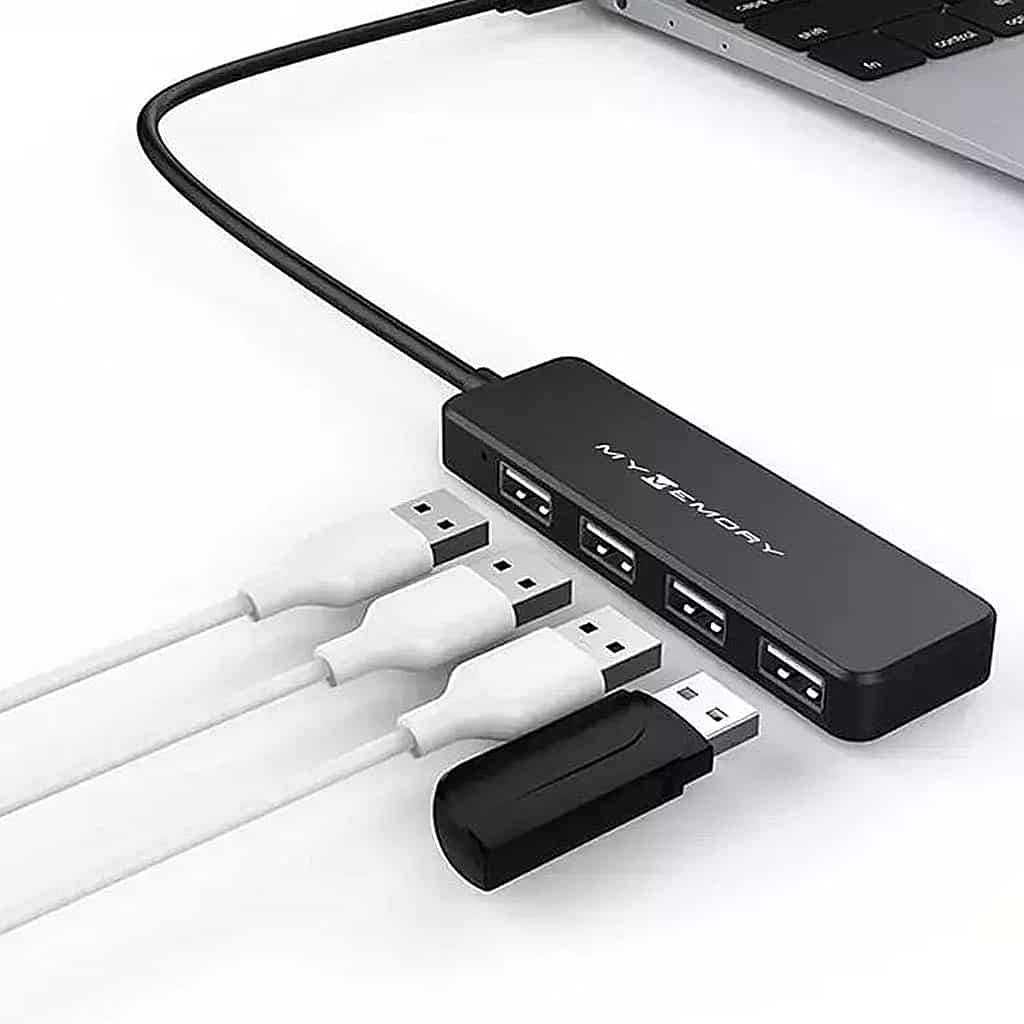 (SYH50B) TYPE-C 4-Port USB Hub - GBK